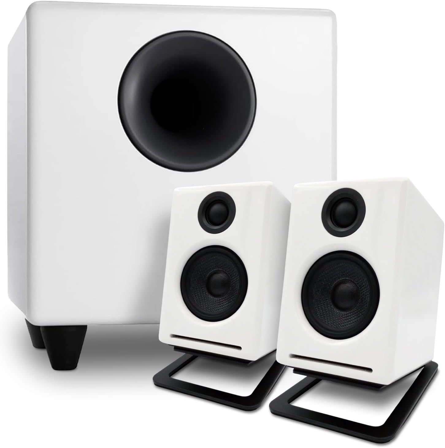Amazon.com: Audioengine A2+ White 60W Computer Speakers with 250W S8 ...