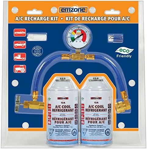 Emzone Multi 12A A/C Recharge Kit Including Hose with Gauge - Ultime A ...