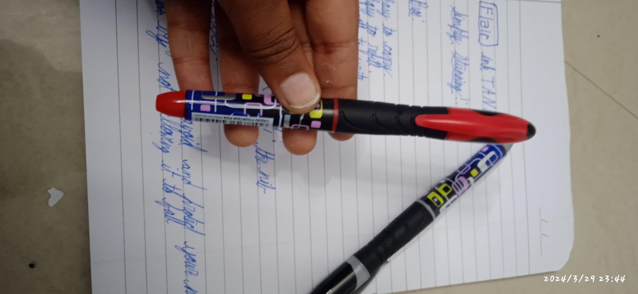 FLAIR Inky Series Gold Liquid Ink Fountain Pen Blister Pack | Stainless ...