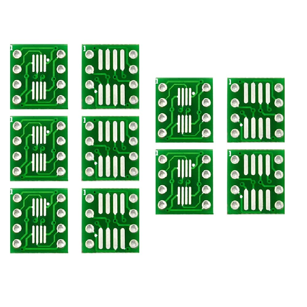 10 PCS SOP8 SO8 SOIC8 SMD to DIP8 Adapter PCB Board Convertor Double ...