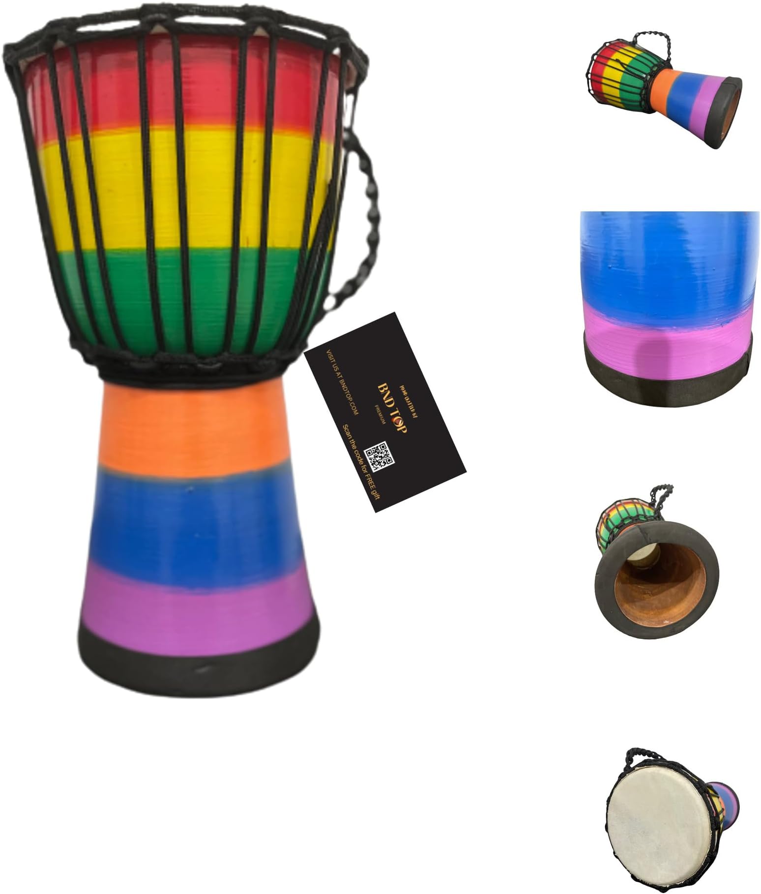 Amazon.com: BND Drums Mini Djembe Drum Djembe jembe is a Rope-Tuned ...