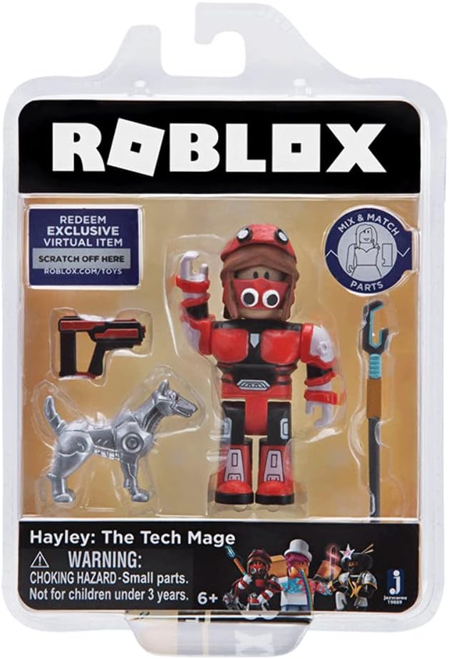 Amazon.com: Roblox Gold Collection Hayley: The Tech Mage Single Figure ...