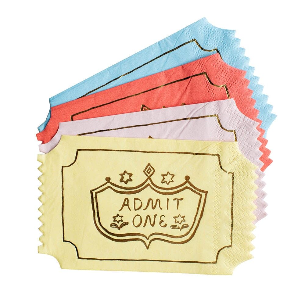 Amazon.com: Off To The Fair "Admit One" Napkins - Napkins - Die Cut ...