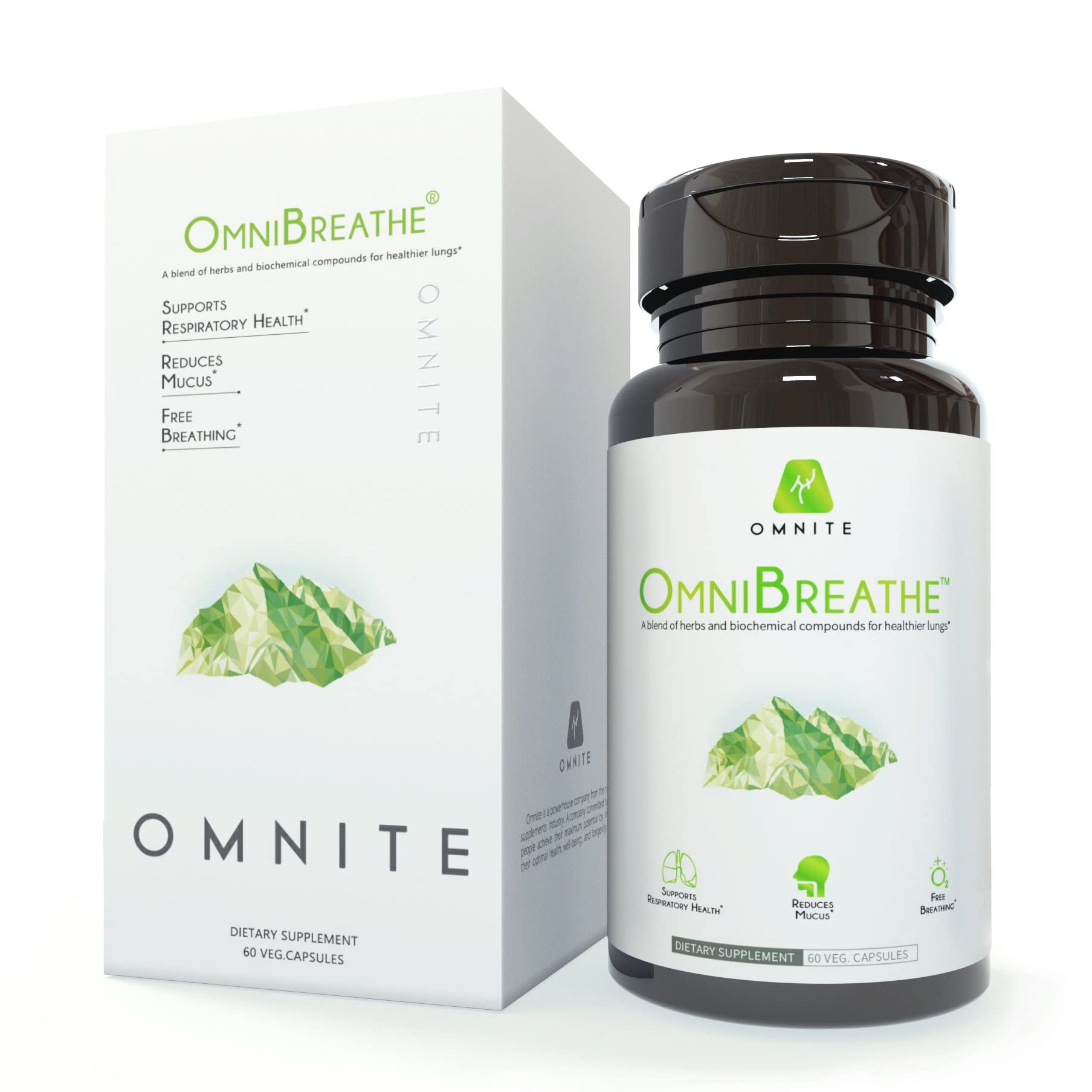 Omnite Omnibreathe Lung Health Supplement - Cleanse for Smokers,Turn ...