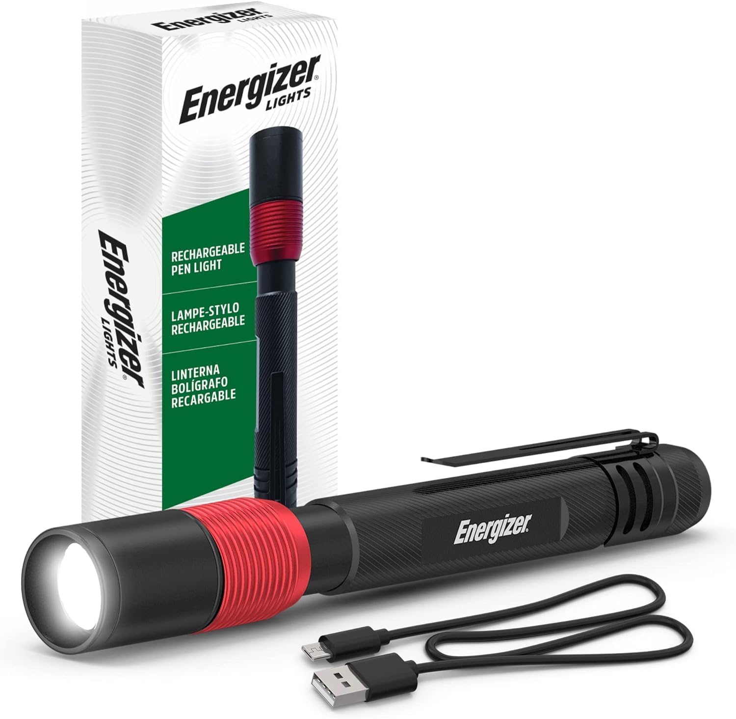 Brandclub - Energizer X400 Rechargeable Pen Light, Water Resistant Mini ...
