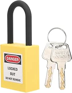 Amazon.com: Nylon 38mm Lockout Lock, Industrial Strength Engineering ...