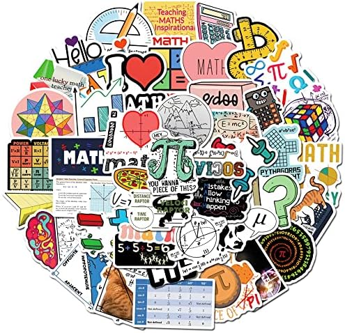 Amazon.com: 50 PCS Math Stickers,Funny Mathematics Stickers for ...