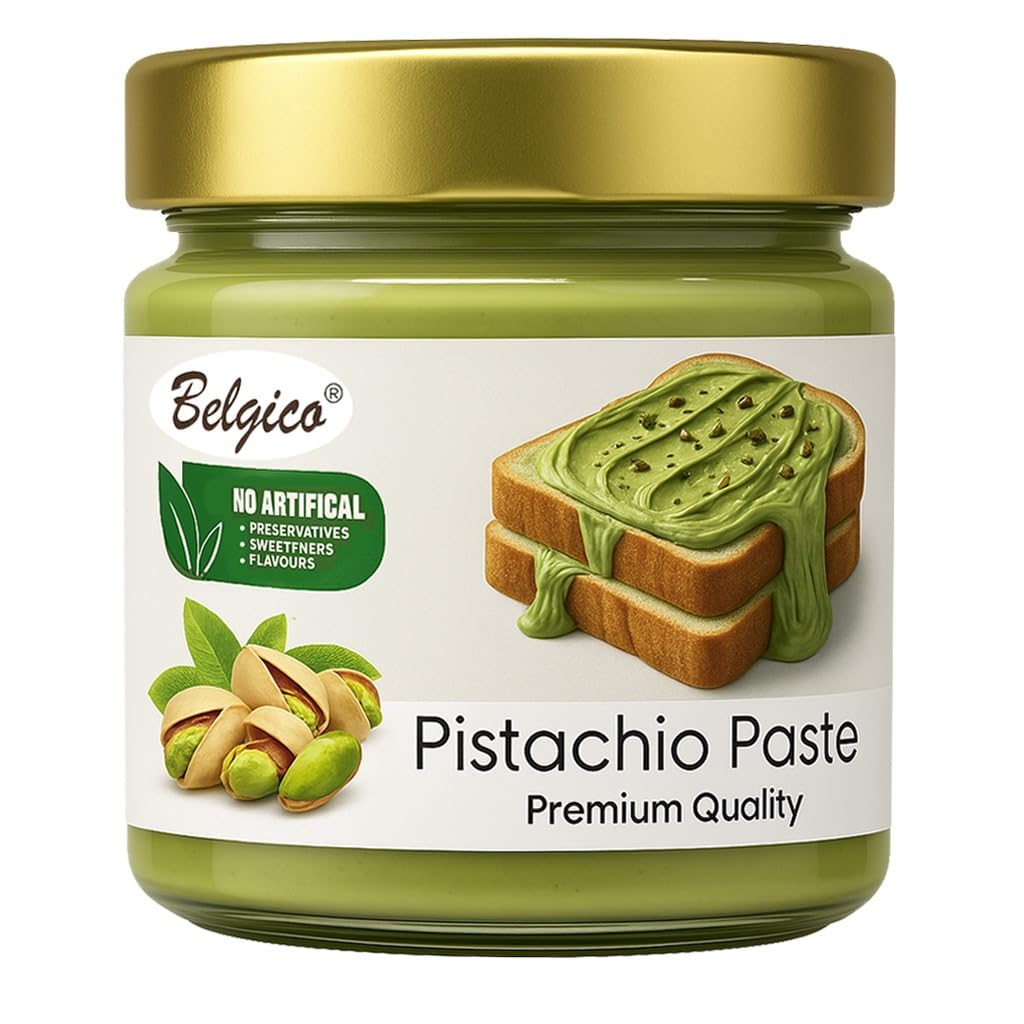 Amazon.com : Belgico Pistachio Paste 7oz – Premium Natural Spread for ...
