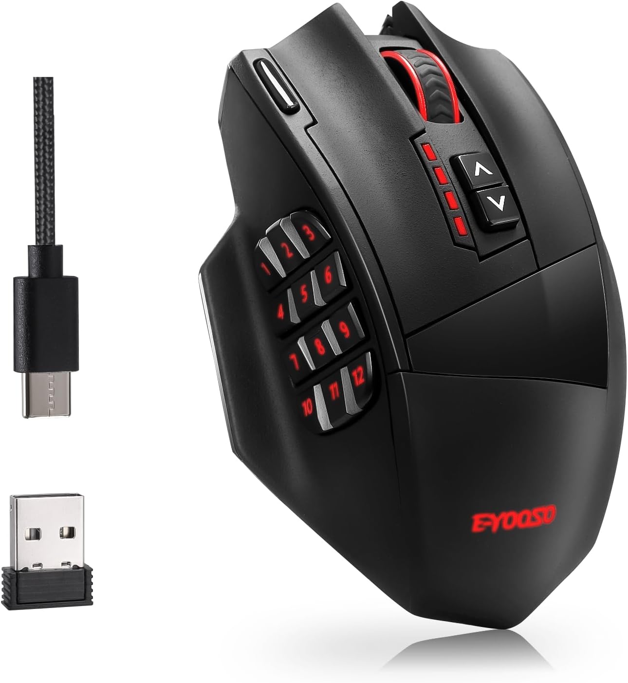 LORISKORS | TERPORT S700 Mouse Gaming de Modo Dual Inalámbrico, 18 ...