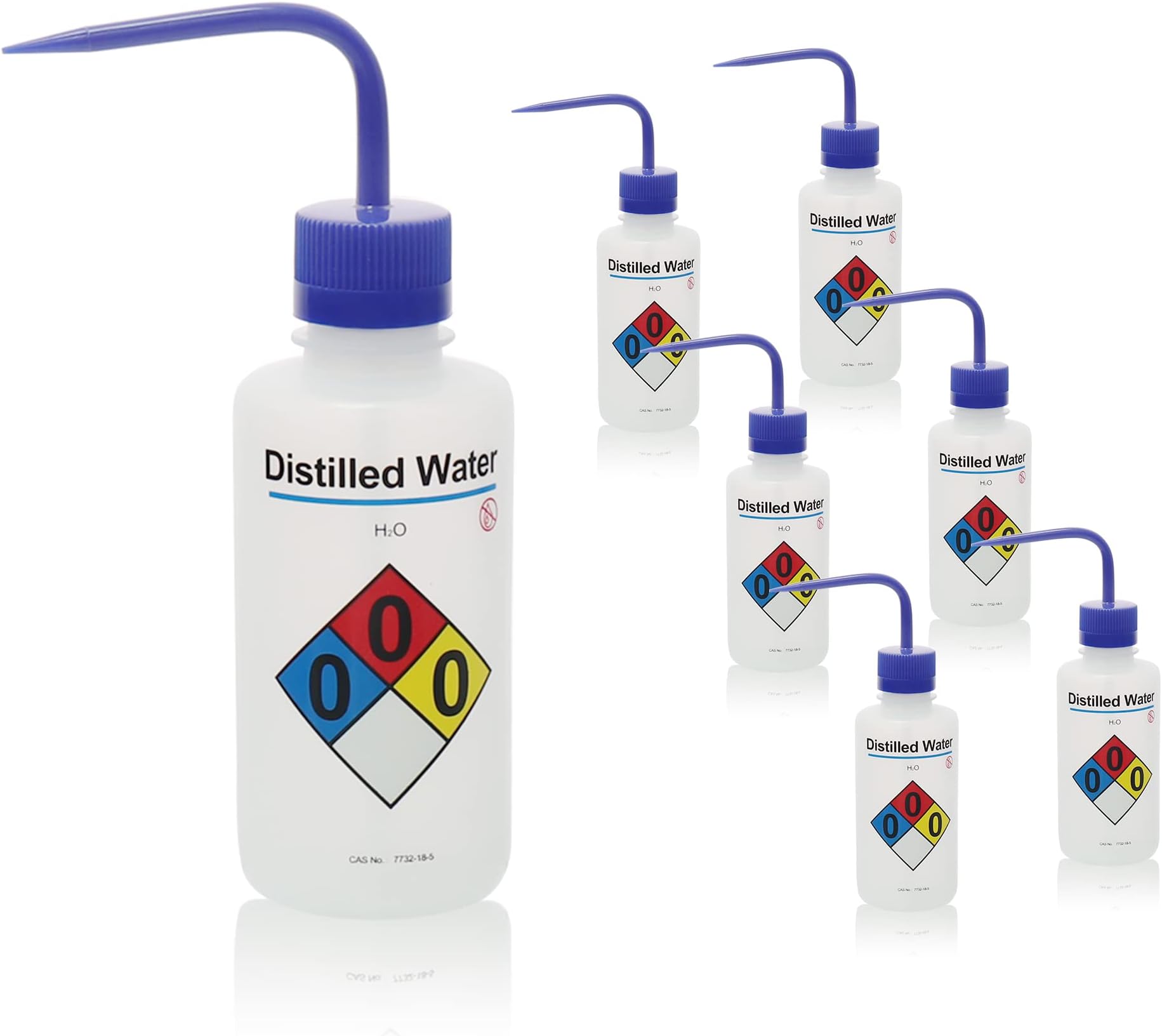 Amazon.com: Okulab 6PCS of Safety Water Wash Bottles, Vol.500ml (17oz ...