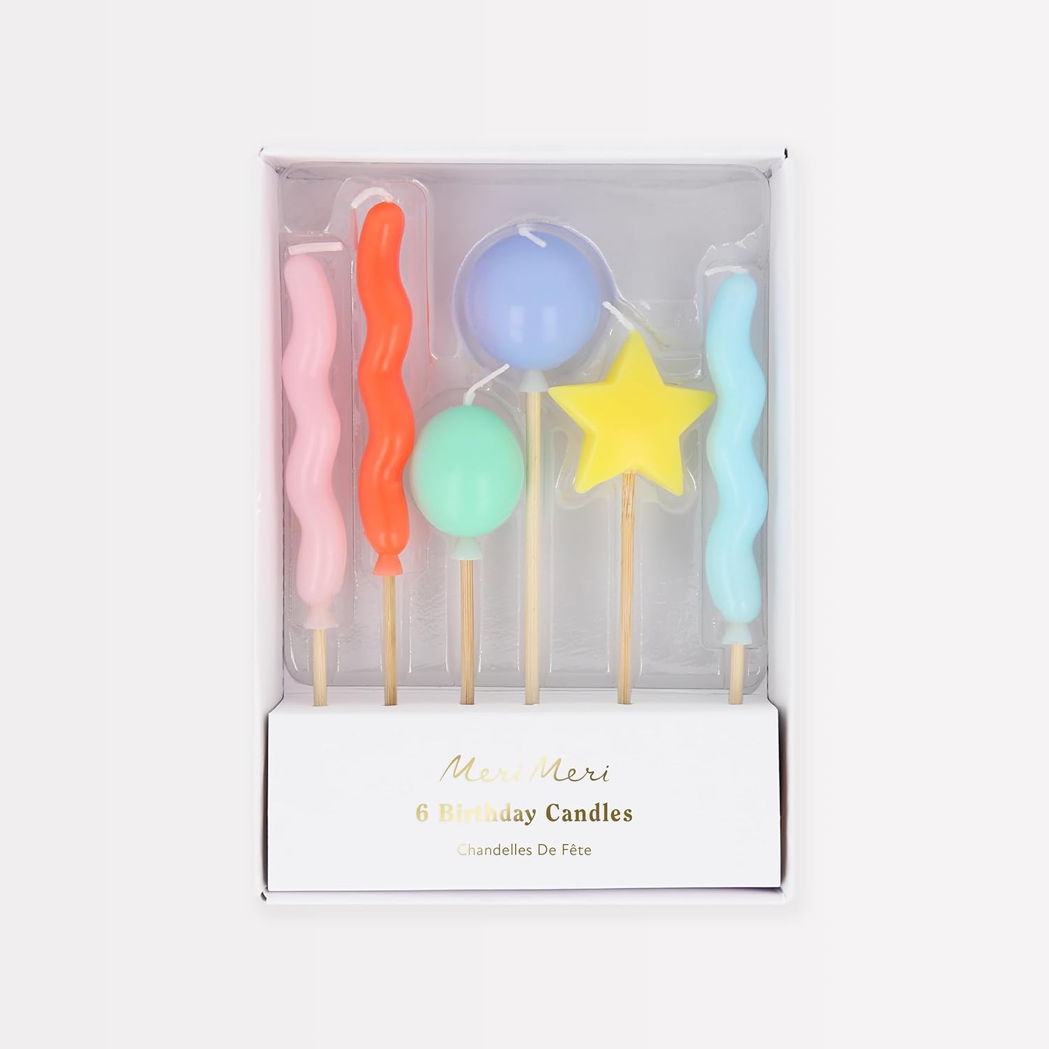 Amazon.com: Meri Meri Balloon Candles (Pack of 6), Birthday Cake ...