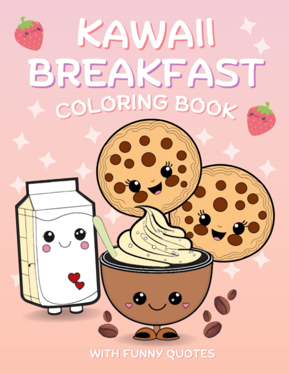 Amazon.com: Kawaii Breakfast Coloring Book: Cute Food Easy Coloring ...