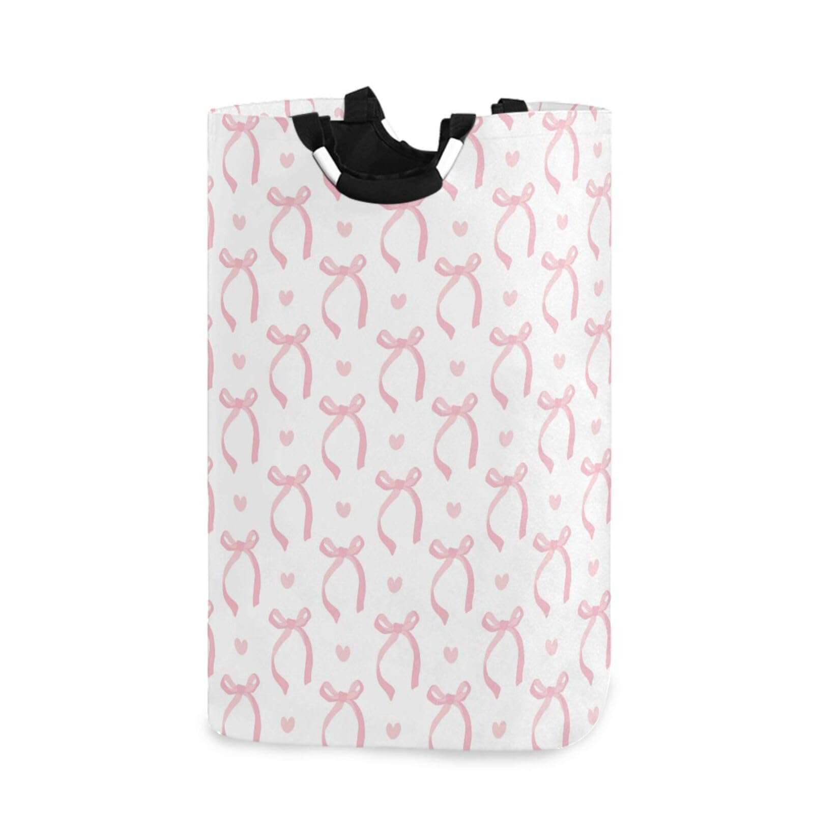 Amazon.com: Aslsiy Laundry Basket Cute Coquette Pink Bow Laundry Hamper ...