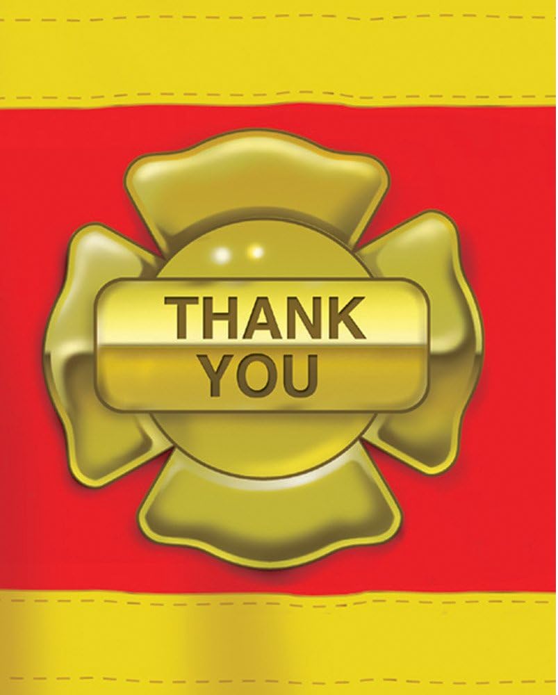 Amazon.com: Firefighter Thank You Notes - 8/Pkg : Office Products