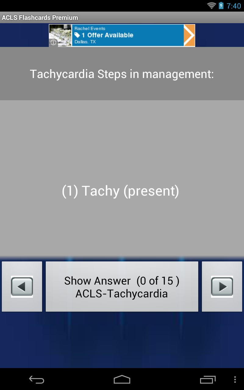 ACLS Flashcards Premium - App on Amazon Appstore