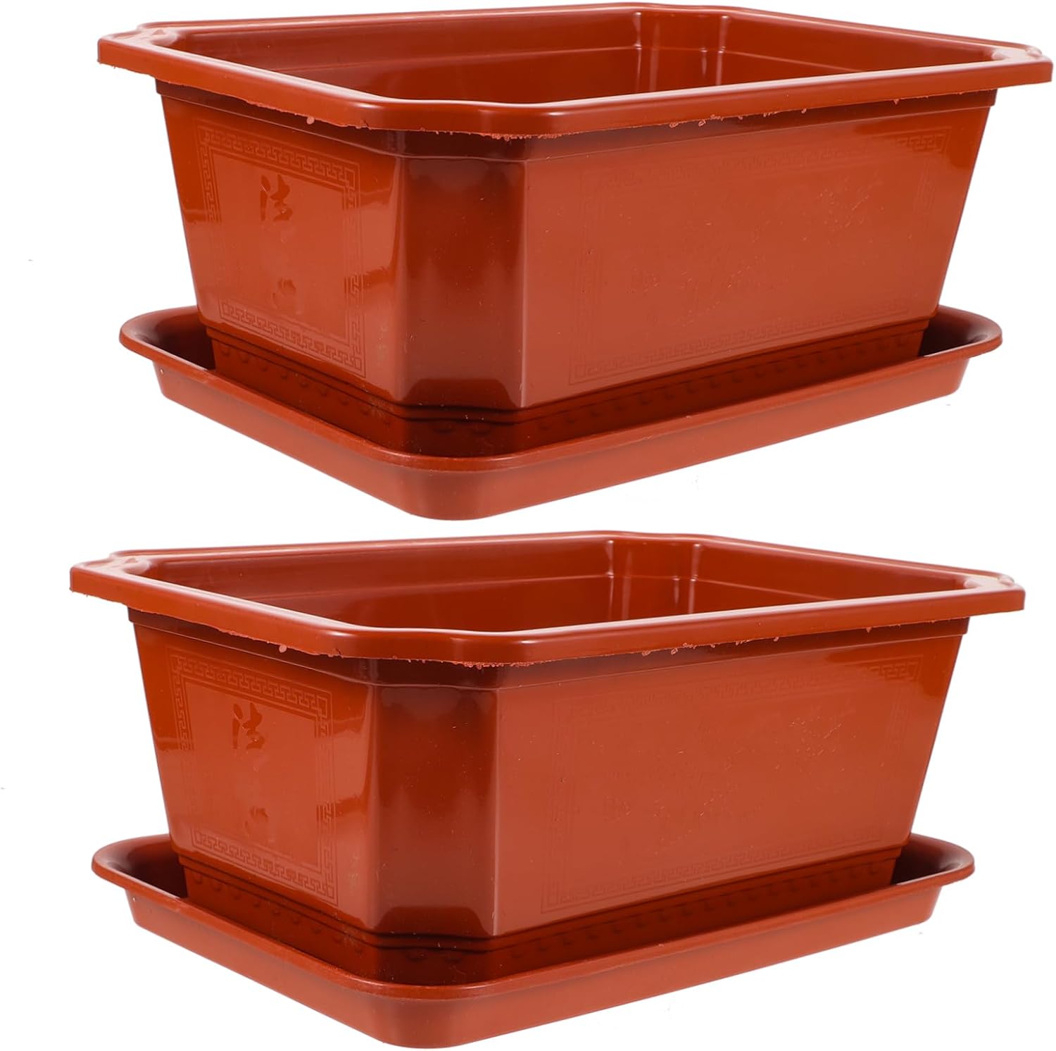 Amazon.com : MUSISALY 2pcs Flowerpot Rectangle Planter Indoor Rectangle ...