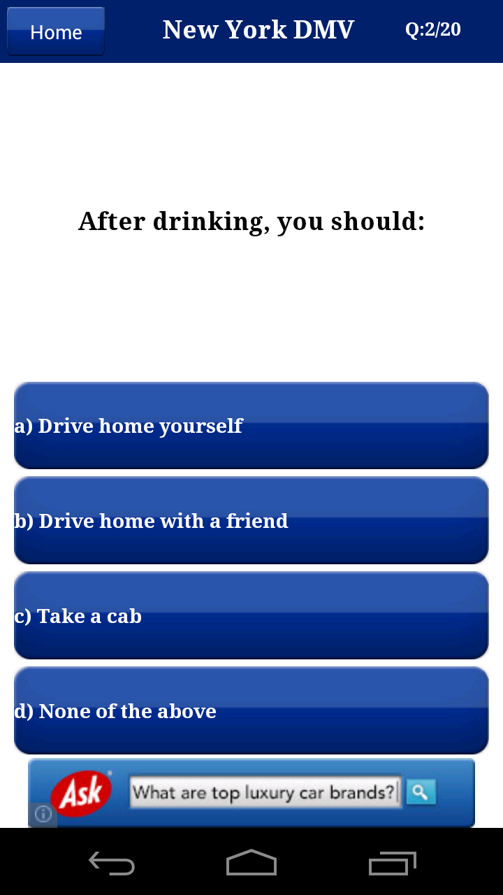 New York DMV Driving Test (FREE) – DMV Written Exam Prep - App on ...