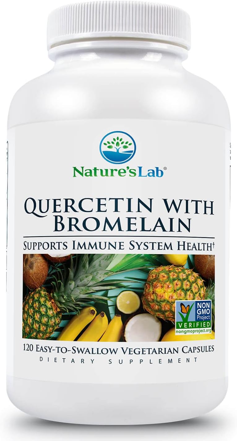 Amazon.com: NOW Supplements, Quercetin with Bromelain, Balanced Immune System*, 120 Veg Capsules ...