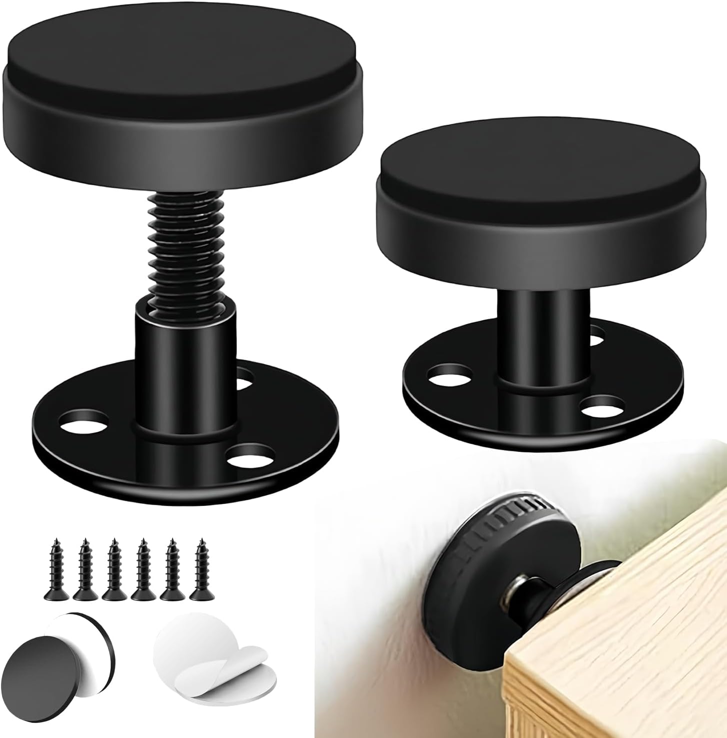 Amazon.com: Armiika 2PCS Headboard Stoppers, Adjustable Bed Frame Anti ...