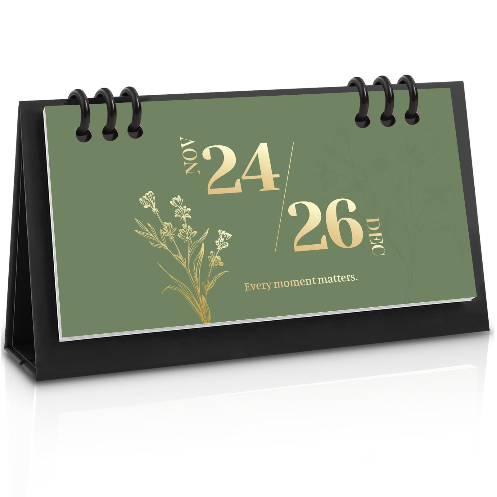 Amazon.com : Zuozee Small Desk Calendar 2024-2025, Desktop Calendar 26 ...