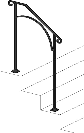 Iron X Handrail Arch #2 (No Fasteners) - Amazon.com