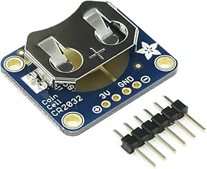 Adafruit 20 mm coin cell breakout board with CR2032 battery holder and ...