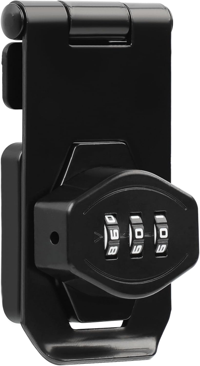 Alise Password Hasp Latch Lock,Door Hinge Clasp with Coded Lock for ...