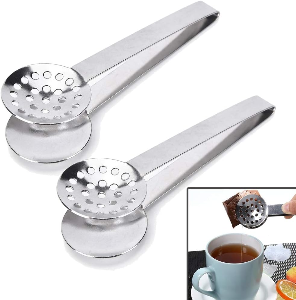 Amazon.com: Norpro 2 X 5528 Stainless Steel Tea Bag Squeezer, Silver ...