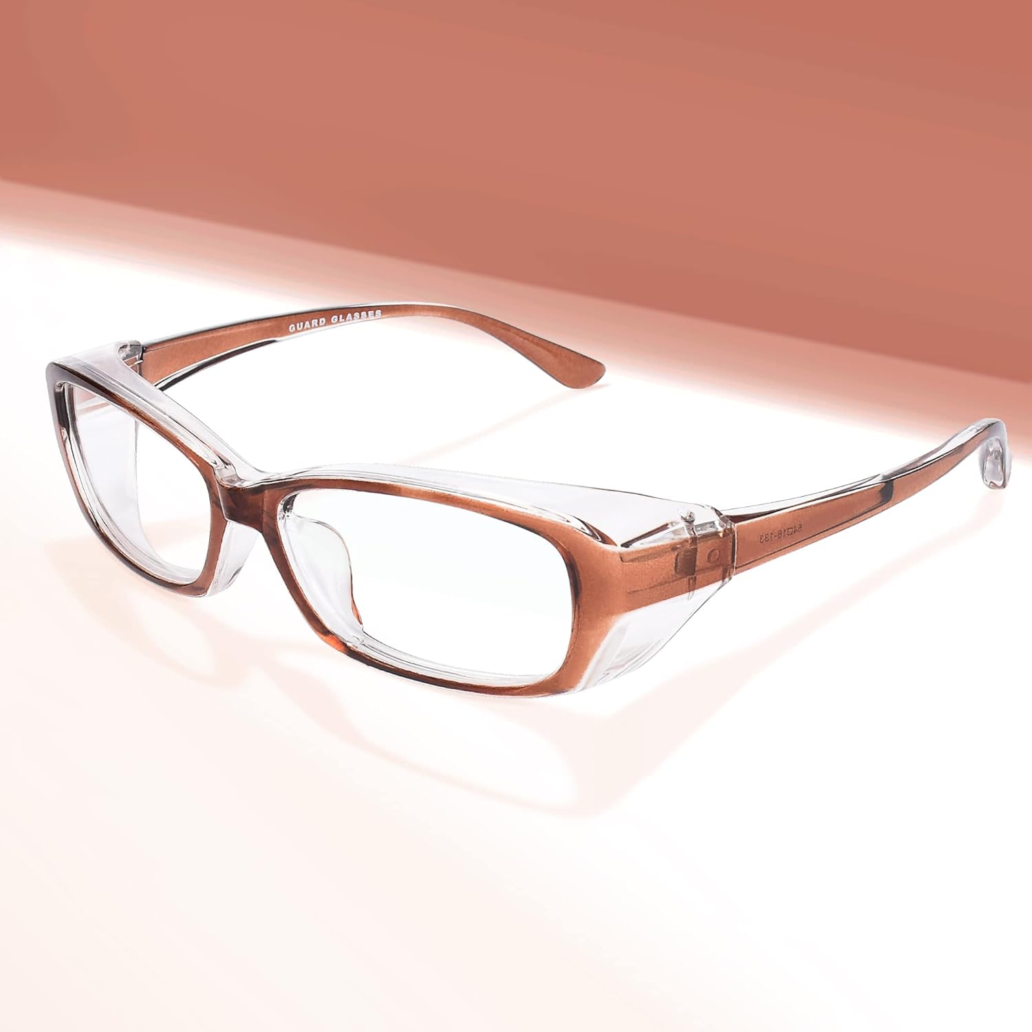 SooGree Gafas de seguridad, lentes envolventes transparentes ...