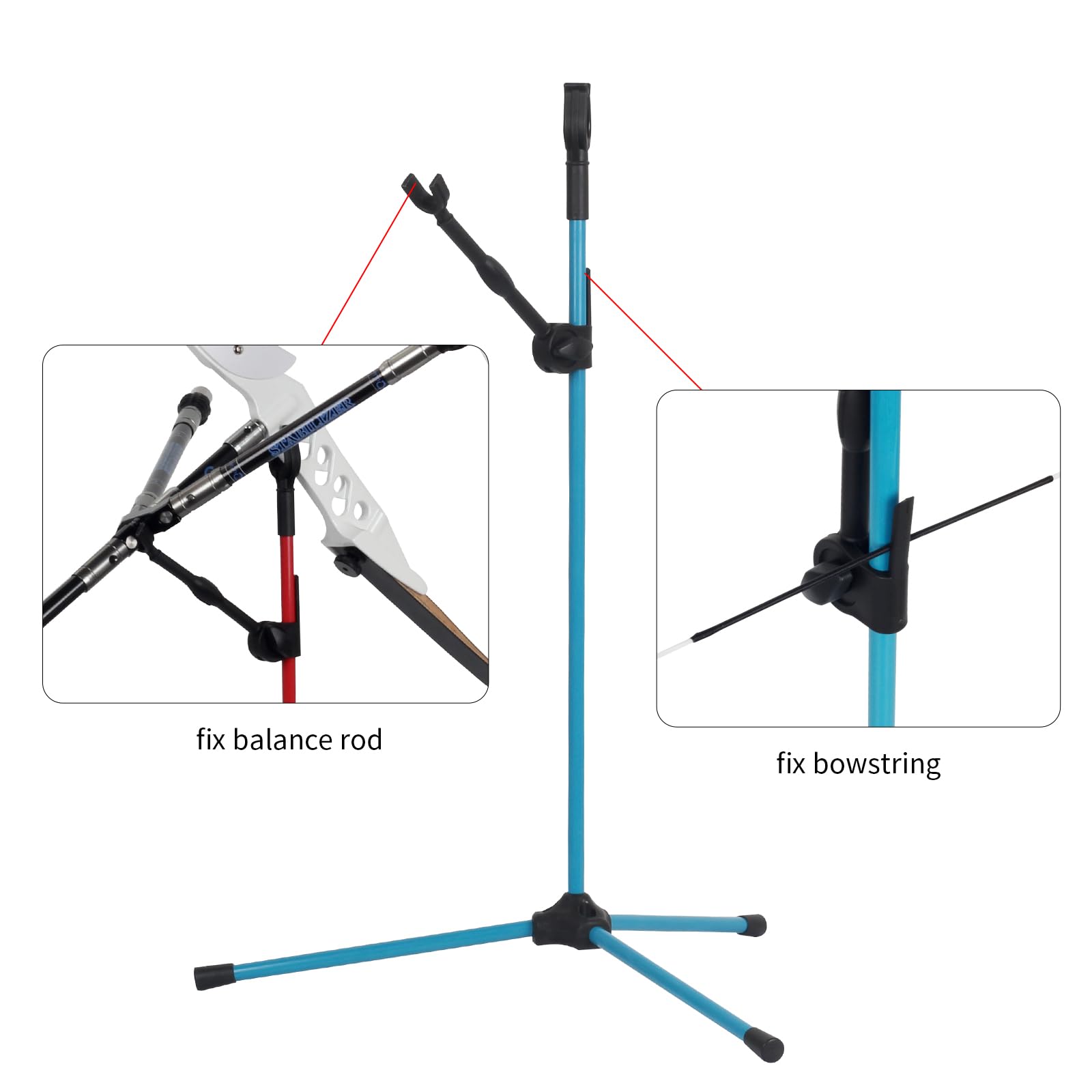 Snapklik.com : SOPOGER Archery Recurve Bow Stand - 24inch Portable Bow ...