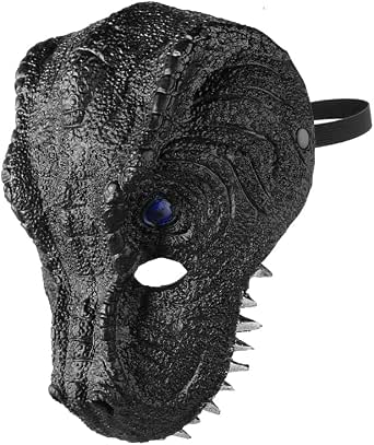Amazon.com: Adults Dinosaur Mask PU Foam 3D T-Rex Animal Mask Halloween ...