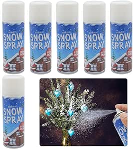 Christmas H0VUK® 1-6x Snow Spray Fake Instant Snow Decorative Xmas Tree ...