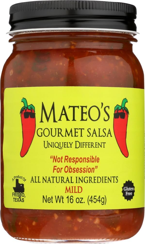 Amazon.com: Mateo's Gourmet Salsa Medium Spice 2 Jars 32oz/907g