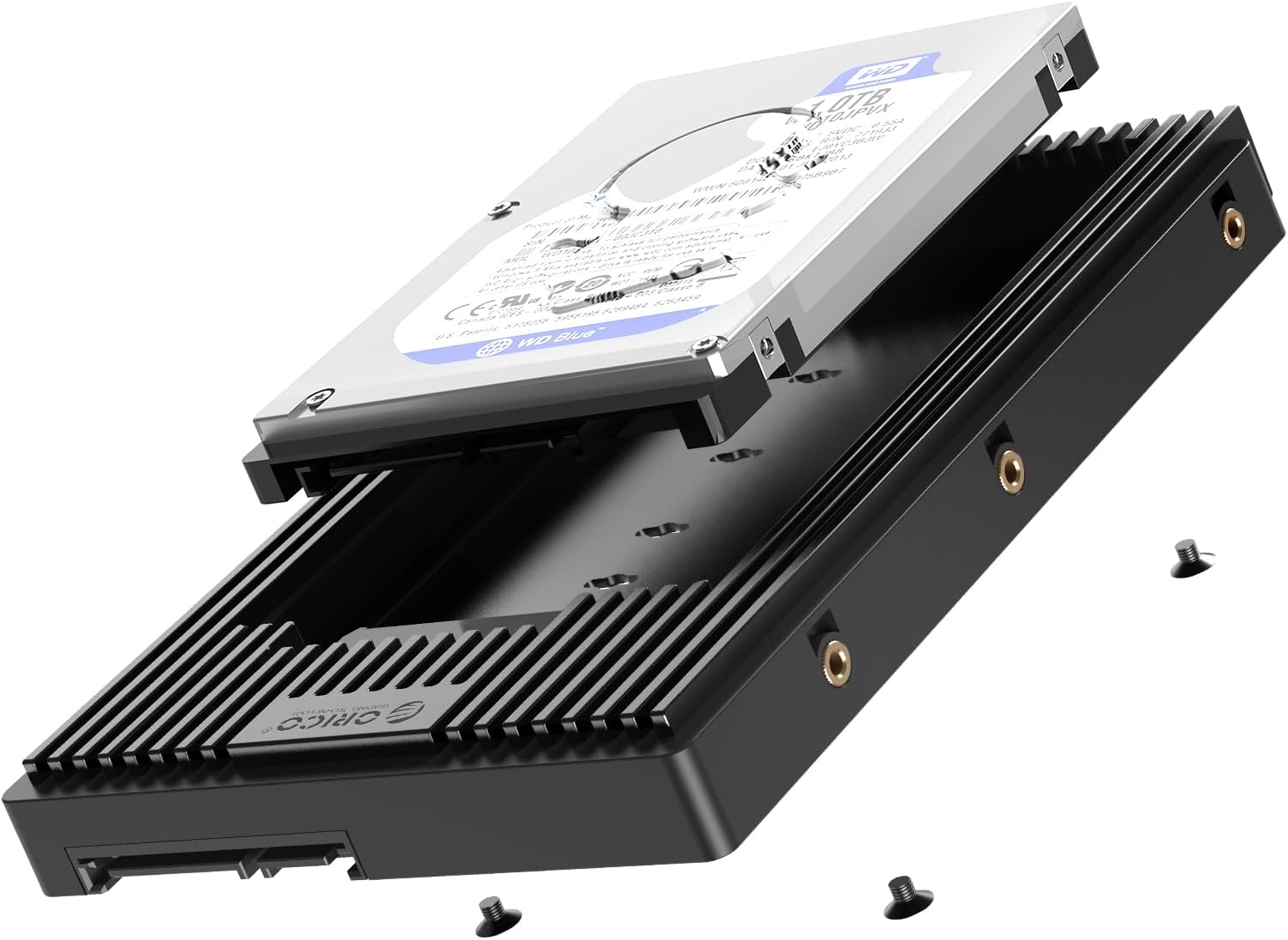 Amazon.com: SSD HDD Holder 2.5 to 3.5 Mounting Bracket Hard Drive ...