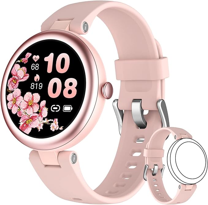 Reloj Inteligente Mujer,SHANG WING Lynn Smartwatch Mujer con Pulsómetro,Monitor de Sueño,Control ...