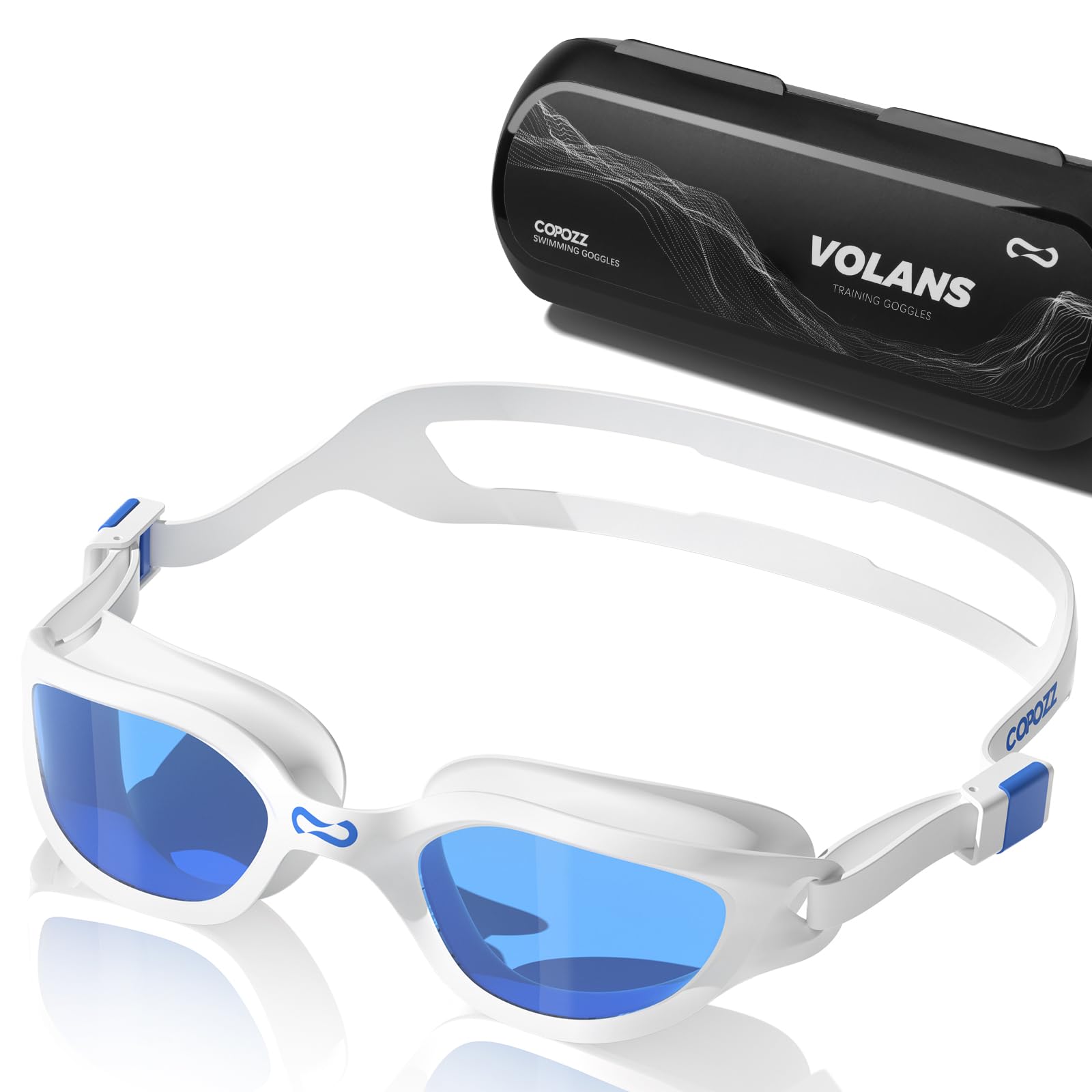 Amazon.com : COPOZZ Women's Swim Goggles, Swimming Goggles Anti-fog No ...