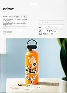 Cricut™ Printable Waterproof Sticker Set – A4 (6 ct) : Amazon.co.uk ...