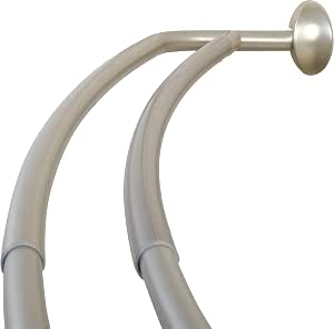 Amazon.com: Zenna Home Rustproof Double Curved Shower Curtain Rod ...