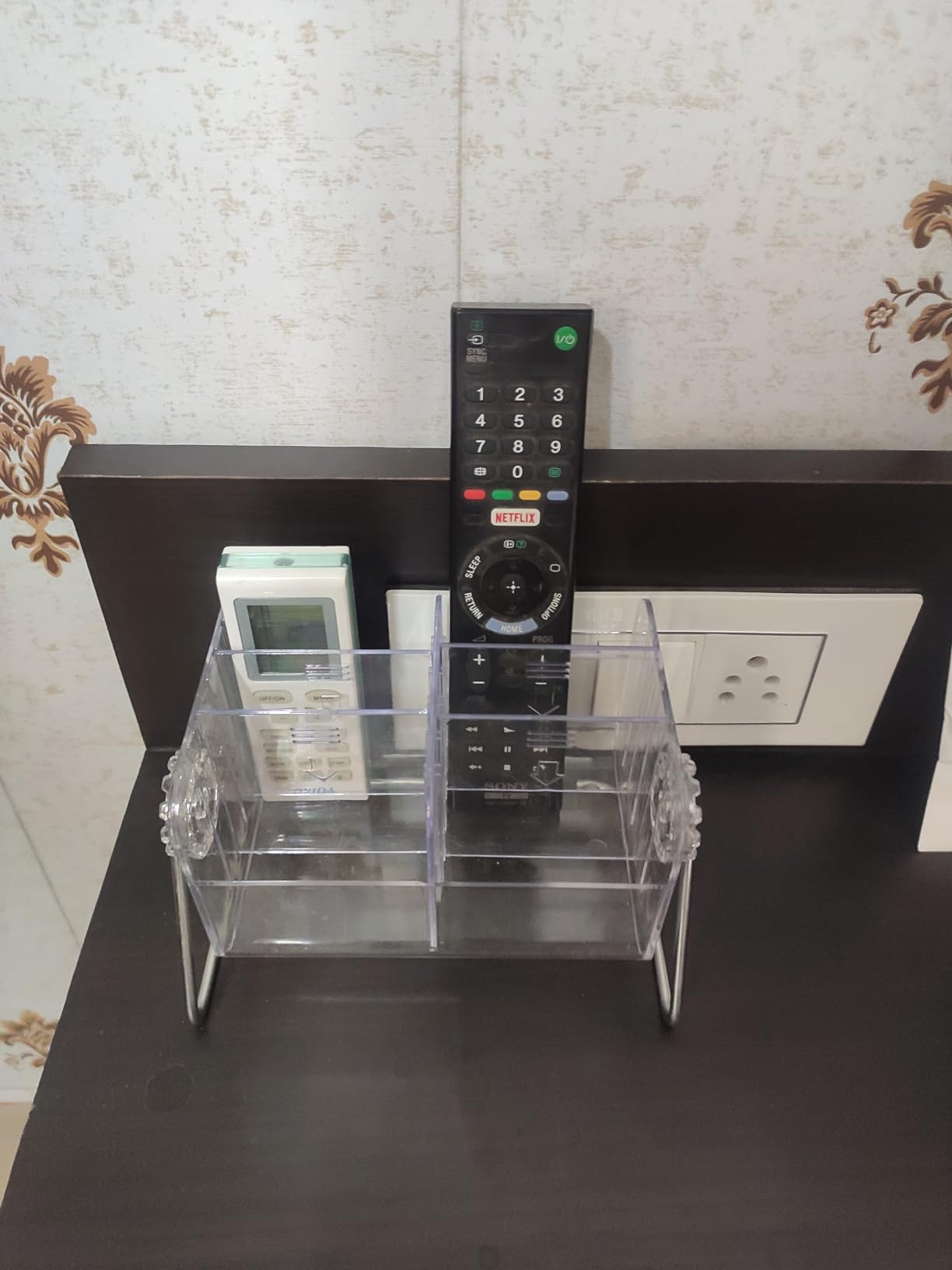 ApLiQ Acrylic Multipurpose Holder Box for Remote Control, Mobile Phone ...