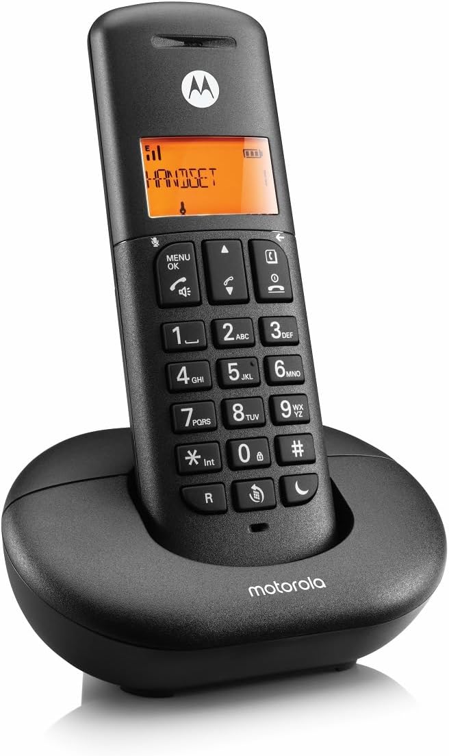 Motorola E201 Cordless Landline House Phone, Home Phone, Nuisance Call ...