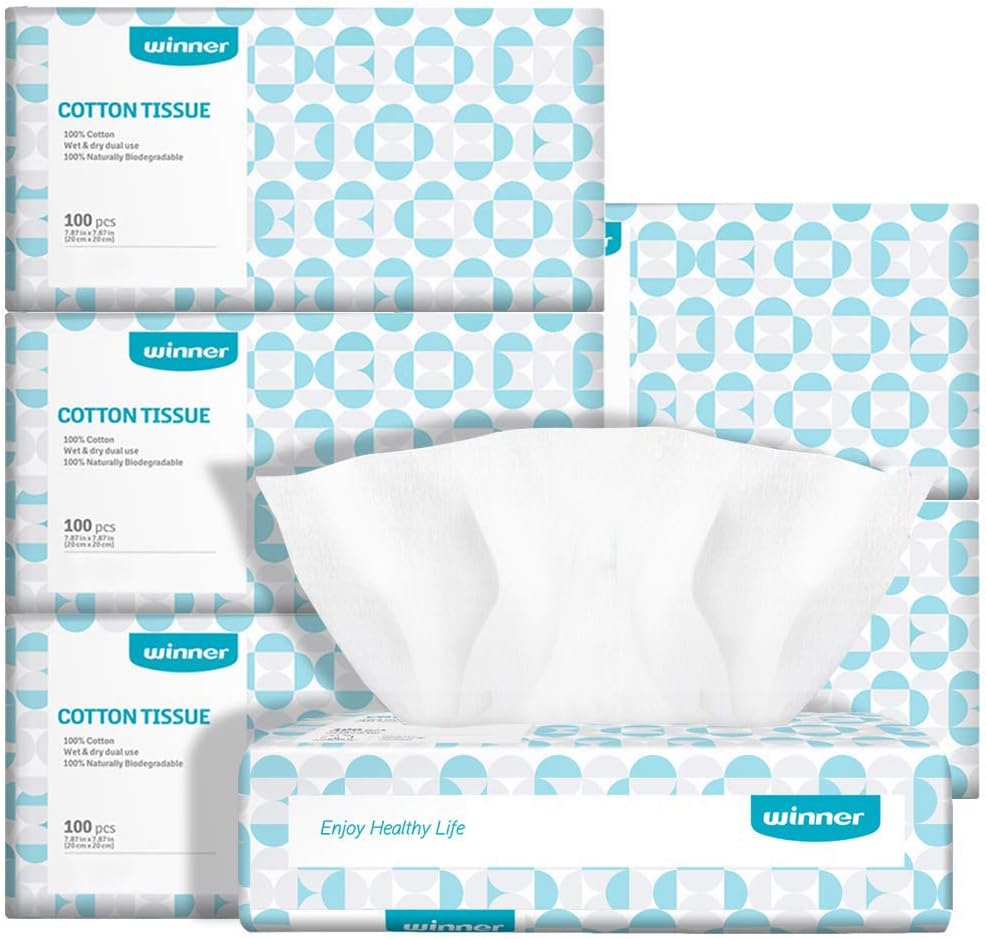 Amazon.com: Winner Soft Dry Wipe, Made of Cotton Only, 600 Count ...