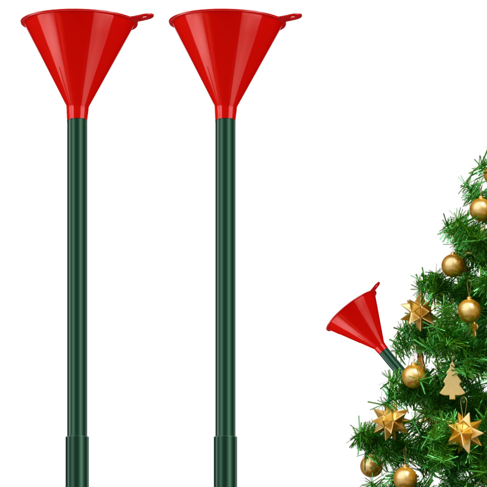 Amazon.com : Yungyan 2 Pcs Christmas Tree Watering Funnel with Tube ...
