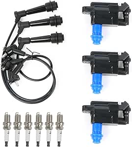 Amazon.com: DEEGOOLY 3PCS UF228 Ignition Coils Pack & 6PCS 4589 Iridium Spark Plugs & 3PCS 7092 ...