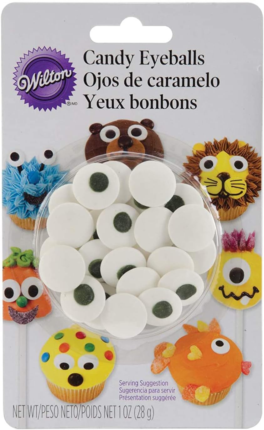 Amazon.com: Wilton Candy Eyeballs, Great for Children’s Birthday Cakes ...