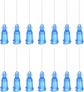 uxcell 50 Pcs 22G Plastic Dispensing Needles, 1" PP Glue Needle Tube Blunt Luer Lock Tips with ...