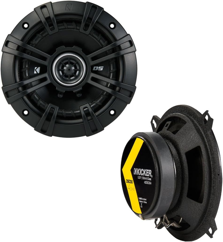 Kicker DSC50 DS Series 5.25" 4-Ohm Coaxial Speaker : Amazon.ca: Electronics