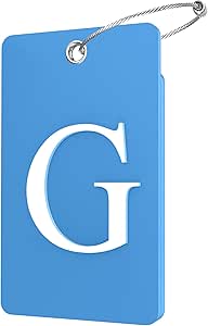 Amazon.com | Gostwo 2 Pack Luggage Tags for Suitcases, 26 Initial ...