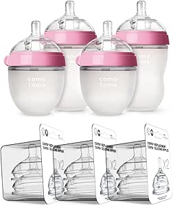 Comotomo Baby Bottle Bundle - Designed for Natural Feeding