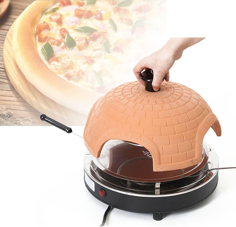 Electric Pizza Oven Maker, Family Sharing Pizza Maker with Terracotta ...