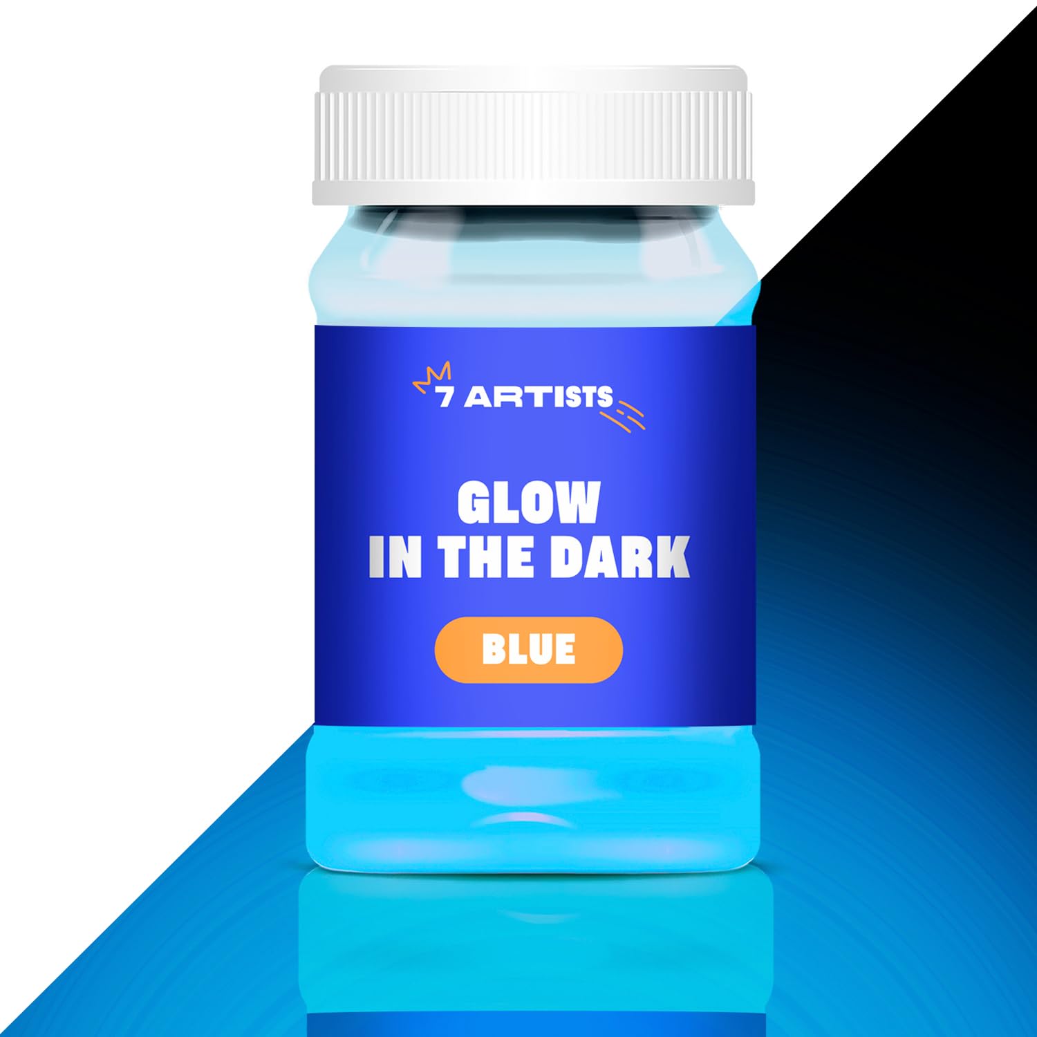 Compare 7 artists glow in the dark paint blue 100 ml uv paint | neon ...